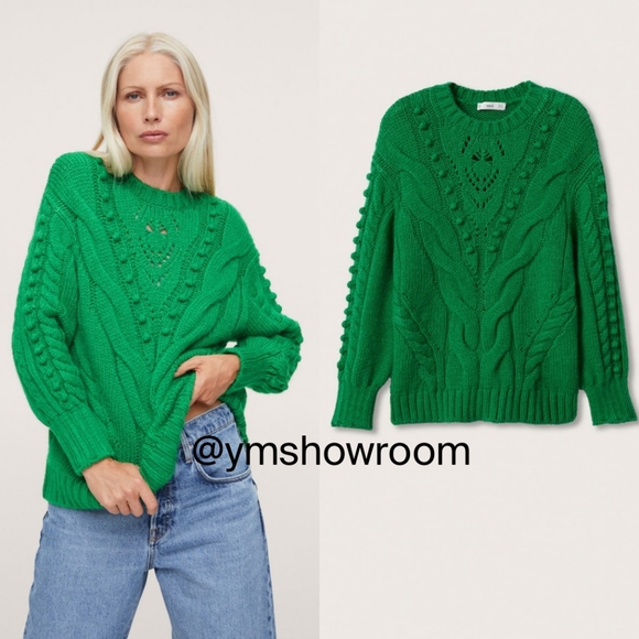 Mango | Sweaters | Last Mango Cable Knit Sweater | Poshmark